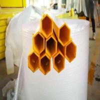 China FRP Pultruded Hexagon Tube Yellow 50mm Construction Grade Composite Profile for sale