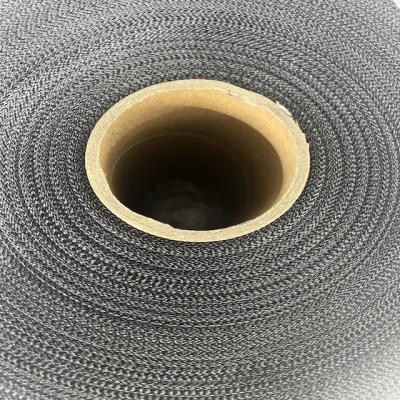 China Black Polyester Netting Scrim 50mm Width 20-25g Weight for FRP Pipeline Air Removal for sale