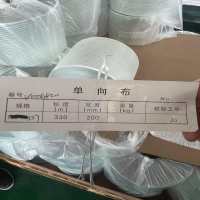 China Unidirectional Fiberglass Fabric 227g/m2 Width 200mm 330m Roll Smooth Cutting for Storage Tank for sale