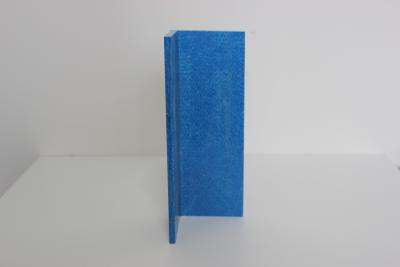 China Blue FRP Pultruded Angle Profiles 4.8mm Thickness 0.29kg/m Lightweight Corrosion Resistant Structural Sections for sale