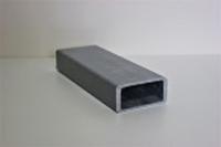 China 2m Grey GRP FRP Pultruded Rectangular Tube 100x75x5.5mm with 3.35kg/m Weight and High Tensile Strength for sale