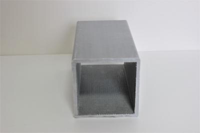 China Lightweight Pultrusion FRP Square Tube 3 Inch High Tensile Strength 1.36 kg/m Corrosion Resistant for sale