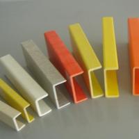 China Multicolor Anti-Ageing FRP U Channel Construction Profiles - 40mm to 120mm Sizes, 0.64-2.48 kg/m Weight for sale