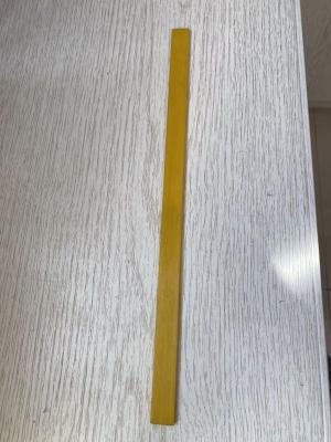 China Lightweight Yellow Fiberglass Flat Bar 40x6mm - 0.44 kg/m Weight, Corrosion Resistant FRP Profile for sale