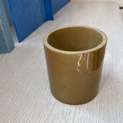 China Industrial Brown FRP Round Tube 16mm to 37mm with Glossy Finish - Lightweight High-Strength Fiberglass for sale