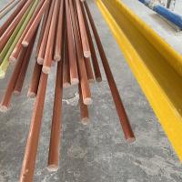 China 24mm Plastic Coated FRP Rods - Bendable Pultruded Fiberglass with 0.88 kg/m Weight and High Tensile Strength for sale
