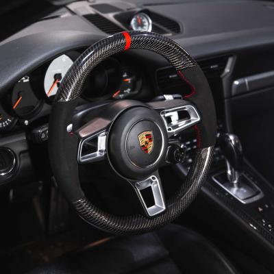 China Carbon Fiber Steering Wheel with Shift Paddles - 45×45×20cm Universal Fit, 1 Year Warranty for sale