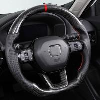 China Custom Carbon Fiber Steering Wheel 43x43x20cm with Black Grip - D Shape/F1 Style Options for sale