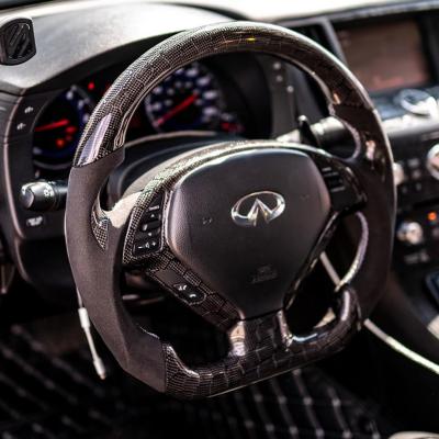 China Kaimiao SW001 Carbon Fiber Steering Wheel - Sport Design, Universal Fit, 350-380mm Size, 1.2kg Weight for sale