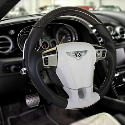 China Kaimiao SW001 Customized Design Steering Wheel - Leather Construction, Black/Colorful Options, Round & Flat Bottom Shapes for sale