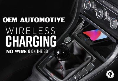 China KaiMiao OEM Automotive Wireless Charger for Volkswagen - 9V-16V Input with 80% Conversion Rate for Tiguan Golf 7 Teramont T-ROC for sale