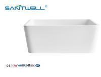 China Unique Models SWT400 Wholesale Artificial Stone Basins OEM Acceptable Glossy White Durable Washing Hand Basins for sale