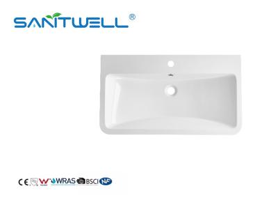China SWY80 Unique Models Chaozhou Good Sale Artificial Stone Basins Easy Clean Durable Stone Washing Hand Basins For Bathroom for sale