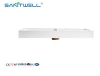 China Standard Sizes SW6002-995 Bathroom Sanitary Ware Stone Resin Basins Rectangle Shape Semi-Counter Sinks for sale