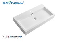 China Wholesale China SW6002-765 Suppliers Stone Basins Glossy White Various Sizes Customized Washing Hand Basins for sale