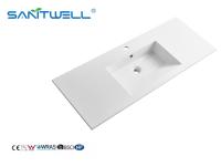 China Large Size SWJ1200-1 Two Side Enough Capacity Stone Resin Basins Easy Clean Cabinet Basins For Vanitary Sinks for sale