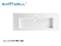 China Hot Sale Sanitary Ware SWF1205 Bathroom Stone Resin Basins Large Size Durable Stone Sinks Customized Acceptable for sale