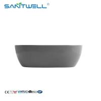 China Chaozhou New Developed AB8417MG Models Professional Manufacturer Vanity Wash Hand Basins Matt Grey Sink for sale