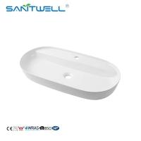 China Factory Direct Supply AB8473 Above Counter Sink Matt White Vessel Wash Hand Basin For Bathroom for sale