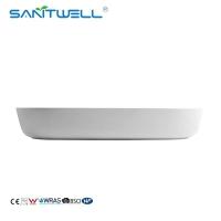China Factory Direct Supply AB8473 Above Counter Sink Matt White Vessel Wash Hand Basin For Bathroom for sale