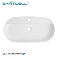 China Factory Direct Supply AB8473 Above Counter Sink Matt White Vessel Wash Hand Basin For Bathroom for sale