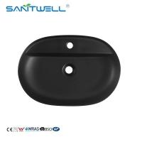 China Made In China AB8475 Bathroom Sanitary Ware Sinks Matt Black Bowl  Above Counter Basins for sale