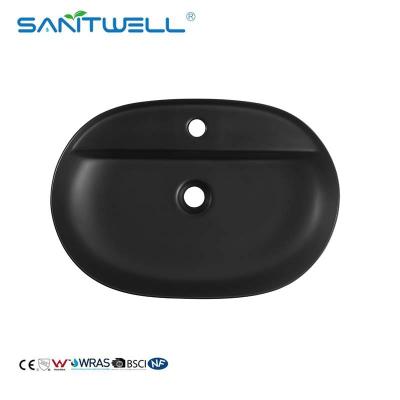 China Made In China AB8475 Bathroom Sanitary Ware Sinks Matt Black Bowl  Above Counter Basins for sale