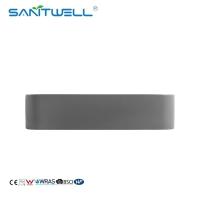 China 2022 New Design AB8522 Ceramic Wash Hand Basins Matt Grey Rectangle Shape Above Counter Sinks for sale