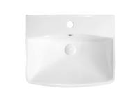 China Luxury Fashion Design SWM9507-1 Bathroom Half Pedestal Sinks Soild Surface Wall Hung Sinks for sale