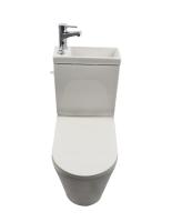 China New Model Favorable SWJ101 Price Two Piece Washdown Rimless Toilets with Faucet for washing Hand SInks for sale