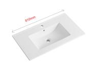 China Fashion Design Chaozhou AC8003-80 Bathroom Cabinet Basin 800MM Length Ceramic Wash Hand Sinks for sale