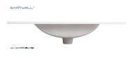 China Fashion Design Chaozhou AC8003-80 Bathroom Cabinet Basin 800MM Length Ceramic Wash Hand Sinks for sale