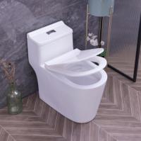 China Economic Toilets SWS9286 Cheap Price Siphonic One piece Toilets S trap with PP Soft Closed Seat Cover for sale