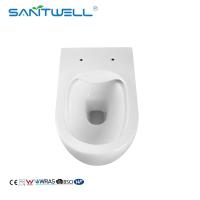 China New morden bathroom water saving p-trap 180mm wall mounted toilet hidden cistern bathroom accessories for sale