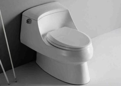 China Modern round one piece toilet  250mm 300mm single side flush for sale