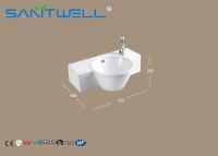 China AB10 Wash Basin White Color Round Counter Top Ceramic Art Basins Vanity Bowl Bathroom for sale