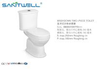 China Modern European Style Popular Models Gravity Ceramic Toilet Sanitary Ware Two Piece WC for sale