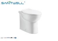 China Chaozhou Popular Models Round P trap Washdown Rimless  WC Back To Wall Toilet for sale