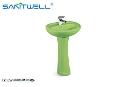 China Hotel bathroom sanitary ware pedestal wash hand basin SWC541 modle for sale