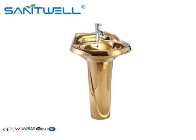 China Bathroom Pedestal Basins , Bathroom wash basin 620*510*880 mm Size for sale