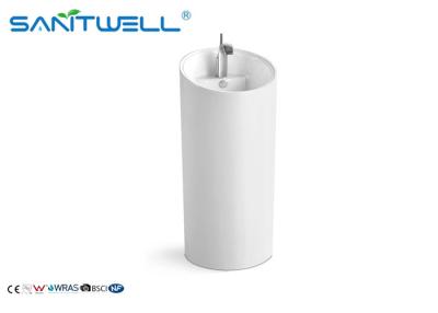 China Popular style white bathroom ceramic pedestal basin with SON certificate for sale