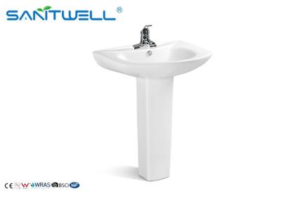 China Professional Bathroom Pedestal Basins wash hand sink  650*510*820mm Size for sale