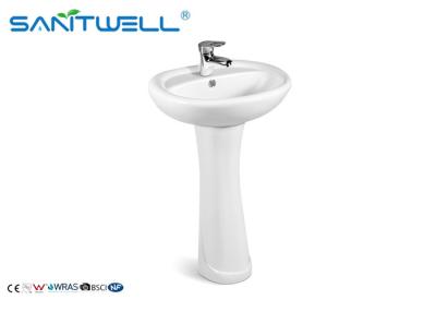 China Fashion bathroom sanitary ware ceramic pedestal basin CE Certification for sale