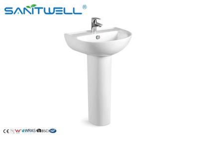 China Oval style Bathroom Pedestal Basins round face washing bowl for sale