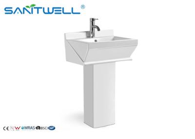 China Antique stand alone wash basin Two Piece Structure 510*460*850mm Size for sale