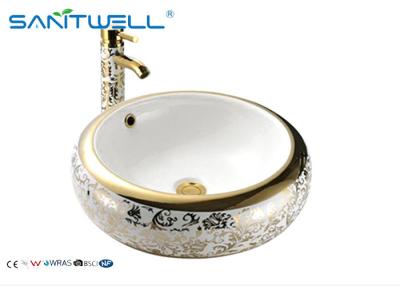 China Sanitary Ware High end ceramic Art Basin Above Counter Sink Bathroom 500*500*165mm for sale