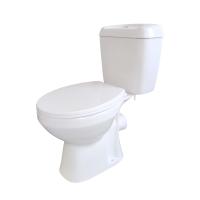 China Cheap Price Classical Model Two Piece Toilets Washdown Flushing RImless White Color Toilets for sale