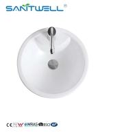 China Wholesale Art Pedestal Basins Luxury Models Floor Standing Sinks for European Market for sale