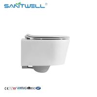 China Luxury Sanitary Ware Hot Selling Models Washdown Rimless Flushing Wall Hung Toilets WC for sale