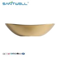 China Boat Top Quality Shape Bathroom Sink Wholesale Price Ceramic Oval Wash Basin Above Counter Basin for sale